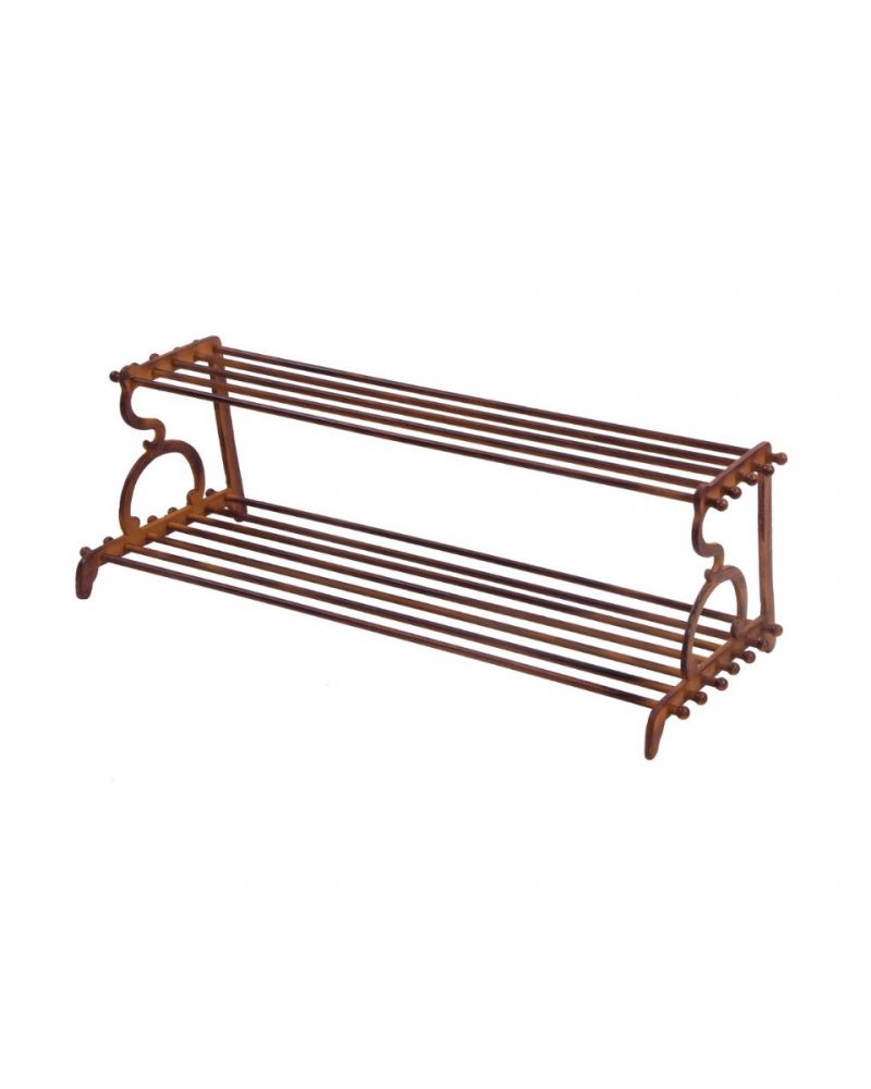 "Abbotswood" Cast iron shoe rack | Black Country Metalworks
