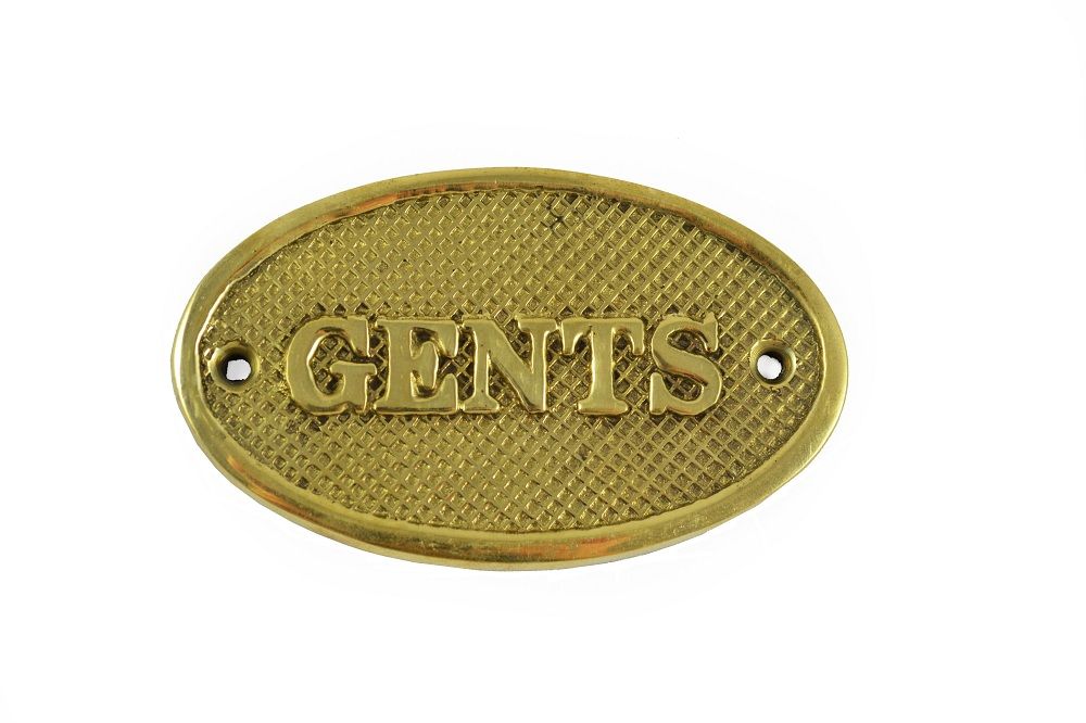 The "Warrington’ Modern Brass House Sign | Black Country Metalworks