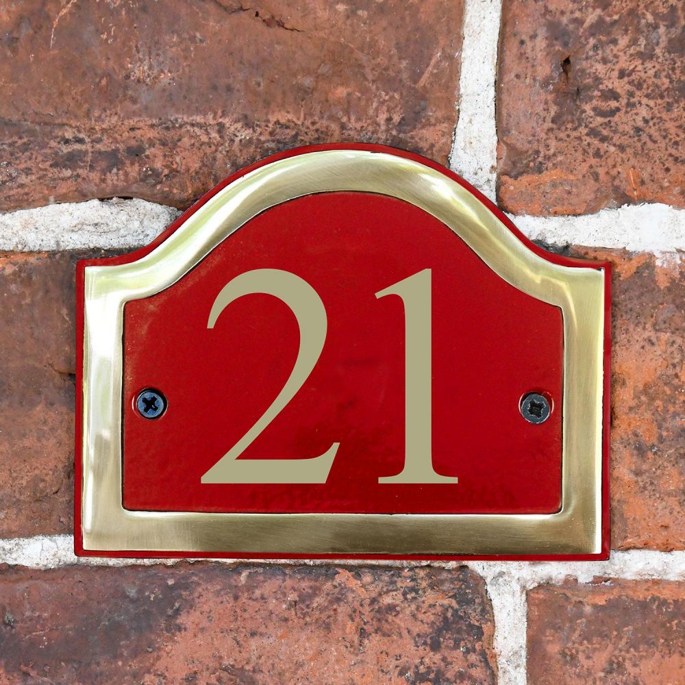 Brass House Number Signs | Black Country Metalworks