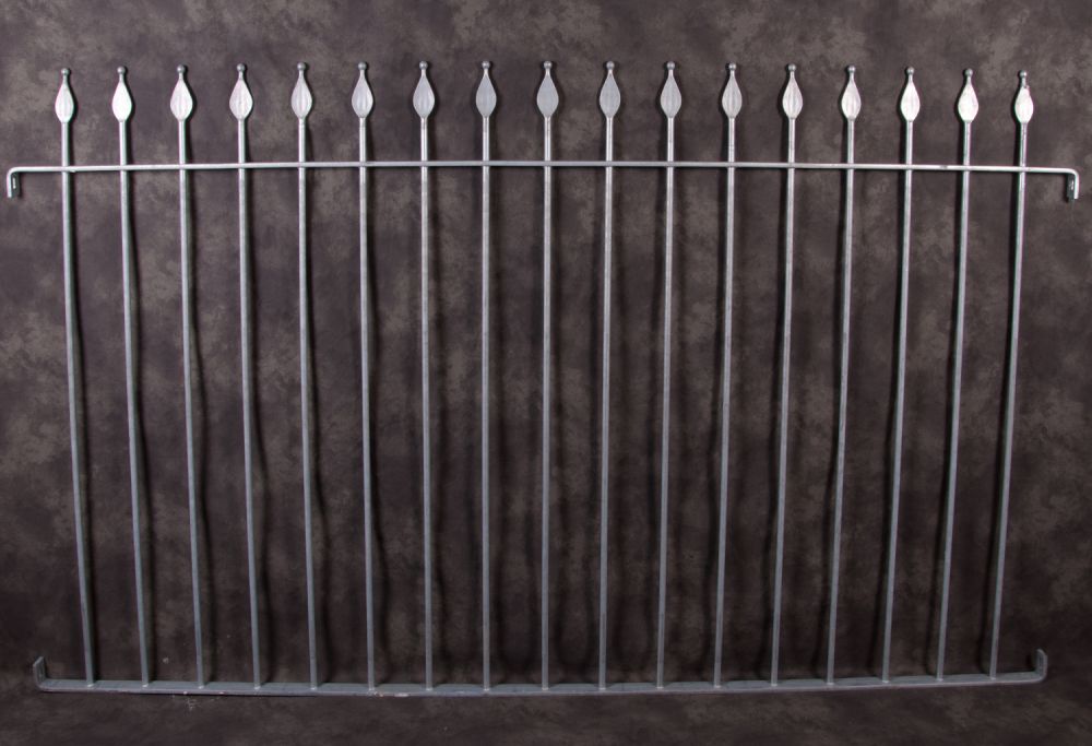 "Ace of Spades" galvanised steel Fencing | Black Country Metalworks