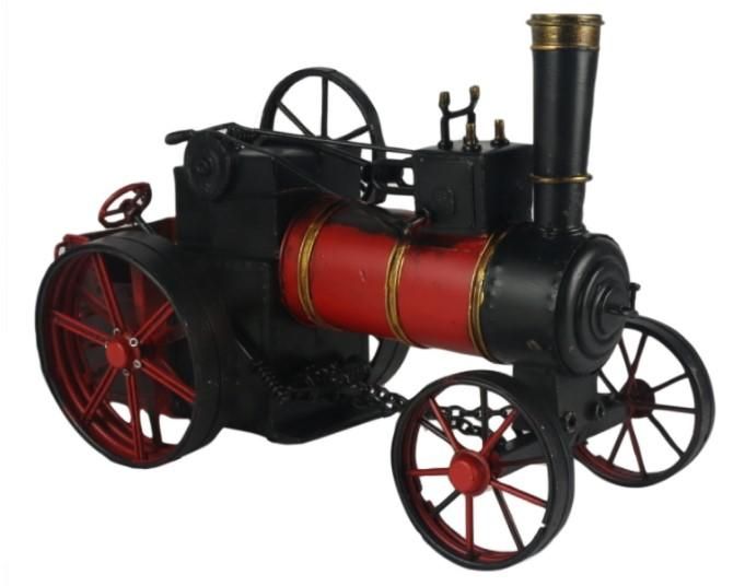 Vintage Red & Black Steam Train Replica Ornament | Black Country Metalworks