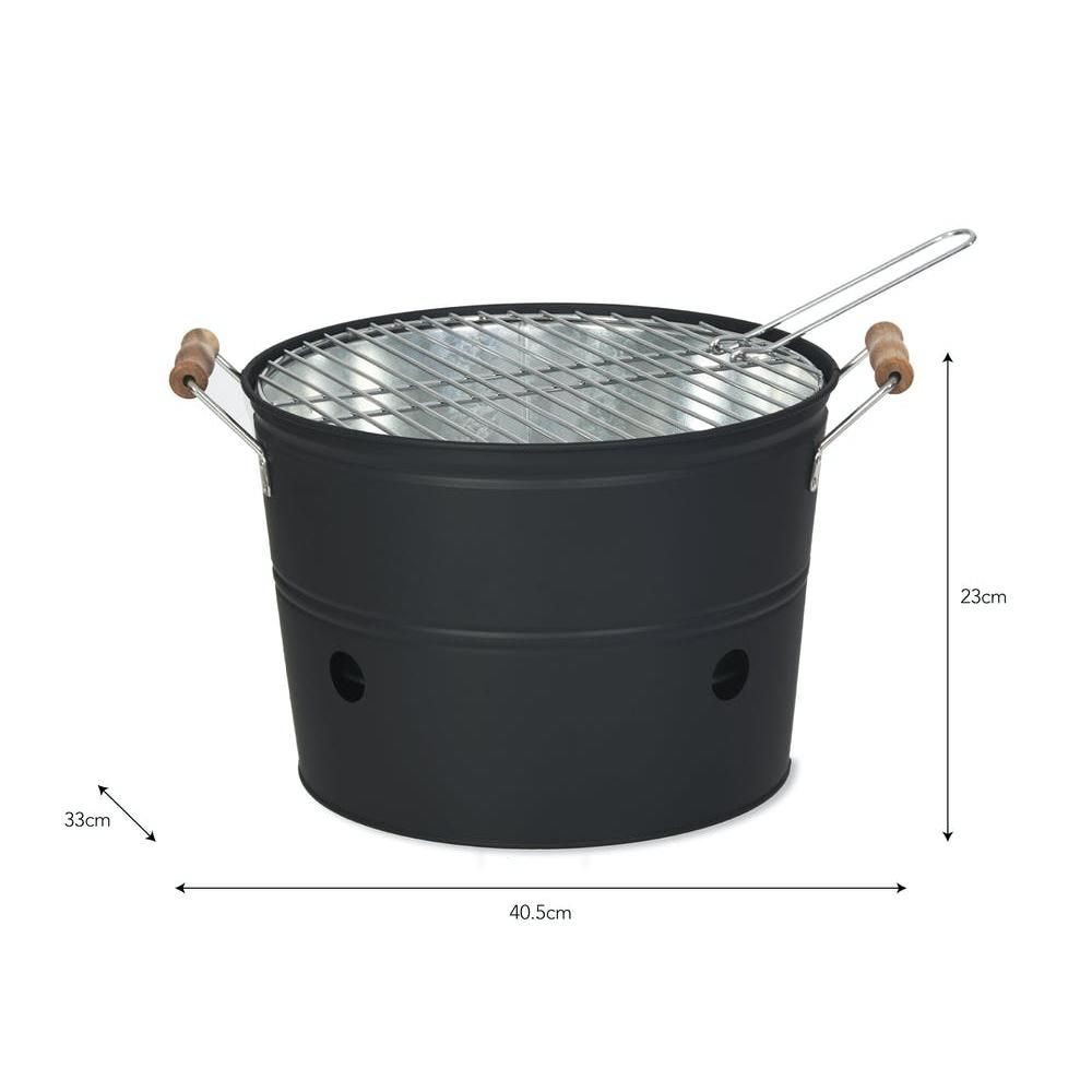 Steel Bucket BBQ Grill | Black Country Metalworks