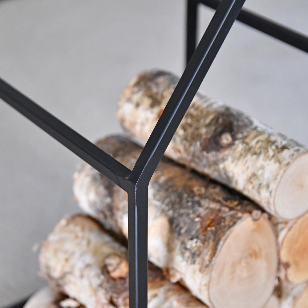 "Town House" Iron Log Rack - 55cm | Black Country Metalworks