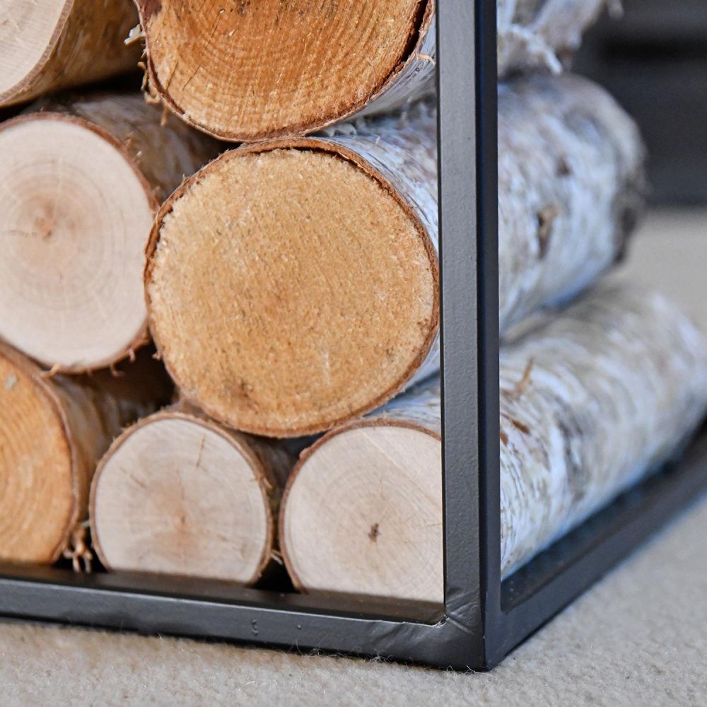 "Town House" Iron Log Rack - 55cm | Black Country Metalworks