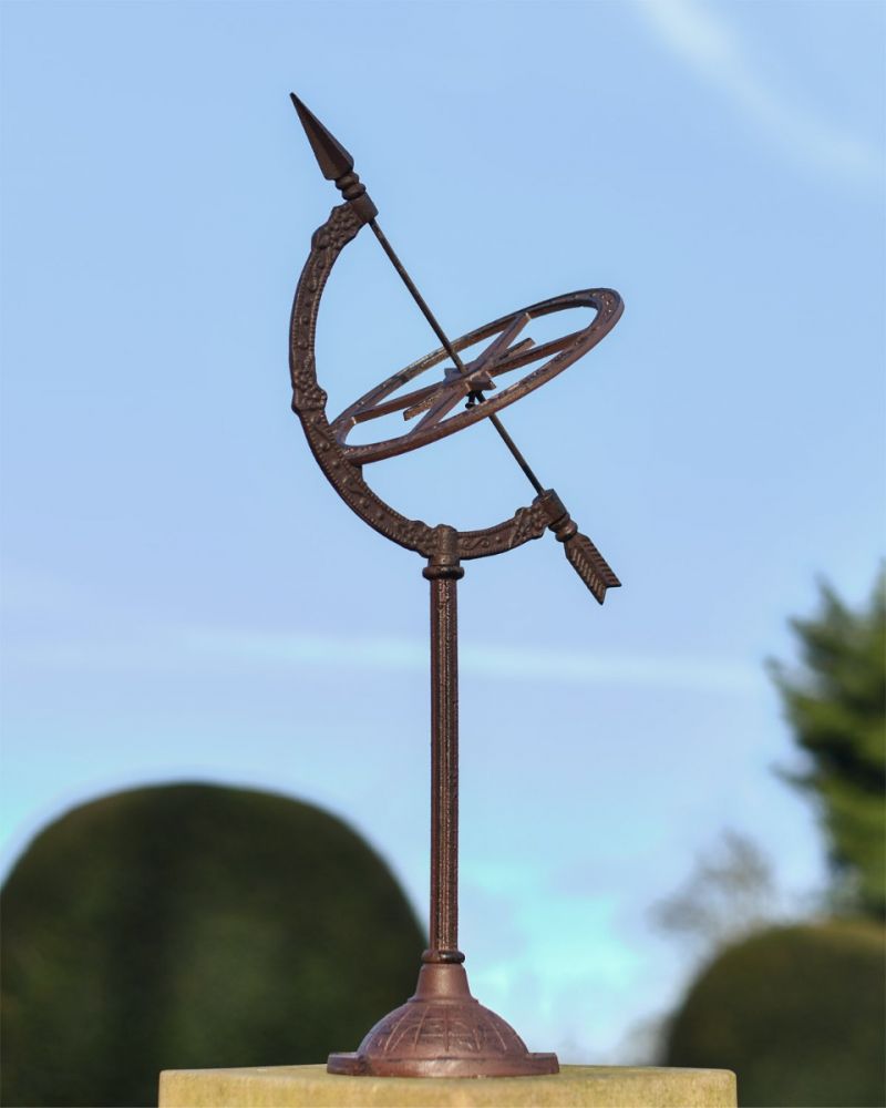 Rustic "Altair" Armillary On Stand | Black Country Metalworks