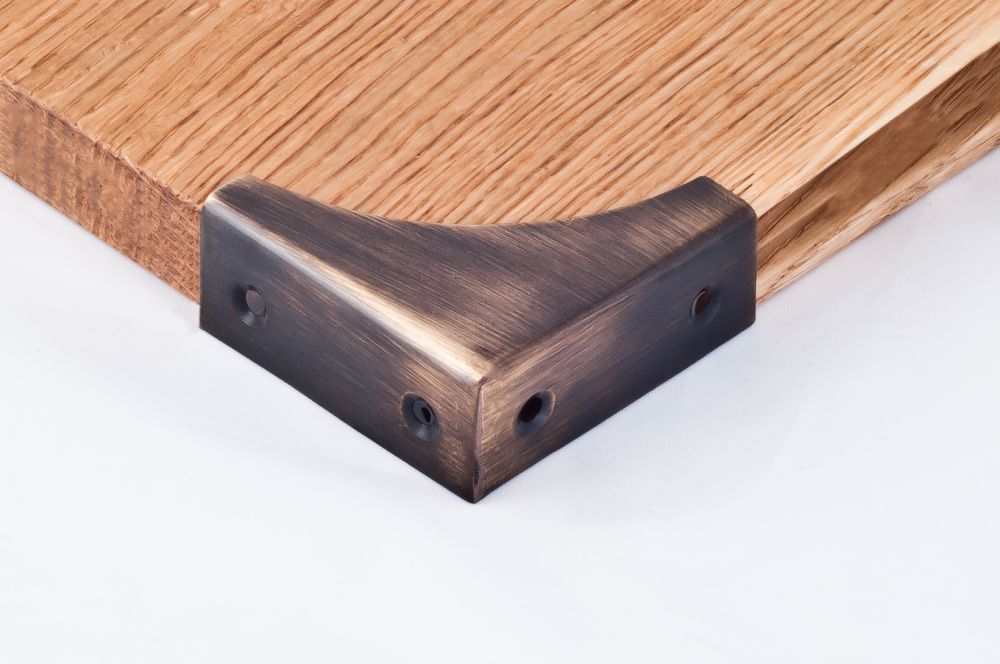 Brass Table Corners | Black Country Metalworks