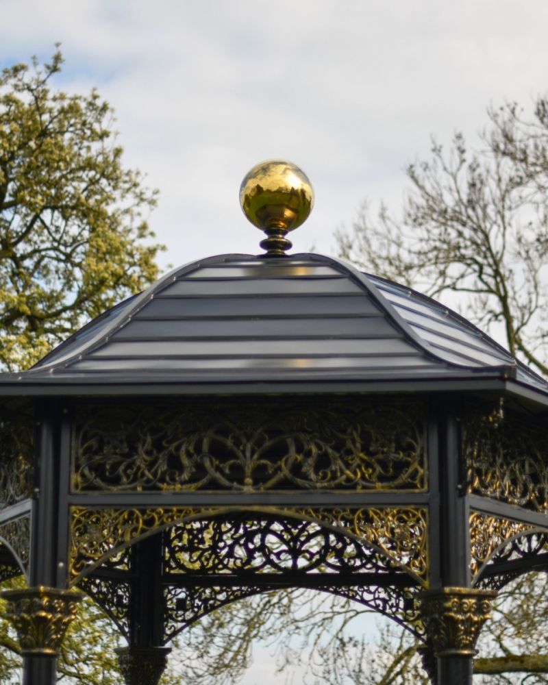"The Versailles Temple" Ornate Solid Roof Garden Gazebo | Black Country ...