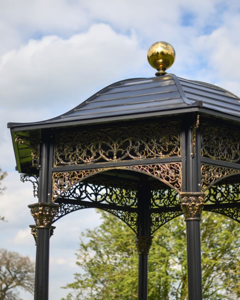 "The Versailles Temple" Ornate Solid Roof Garden Gazebo | Black Country ...
