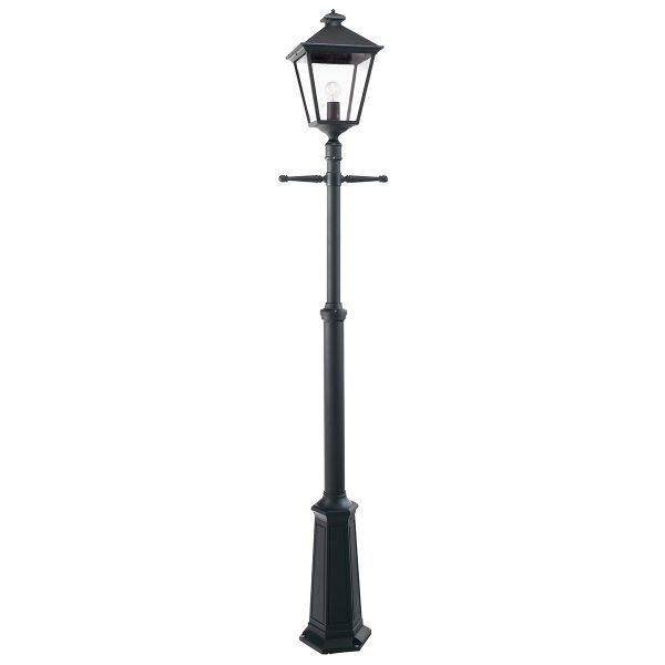 Traditional Black "Brooksby" Victorian Lamp Post Set - 2.8m | Black ...