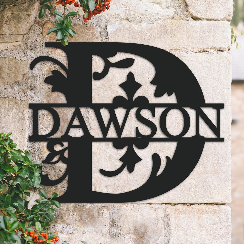 Monogram Name Signs | Black Country Metalworks