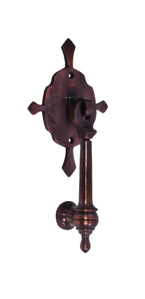 "Turnbrook Park" Antique Copper Door Knocker | Black Country Metalworks