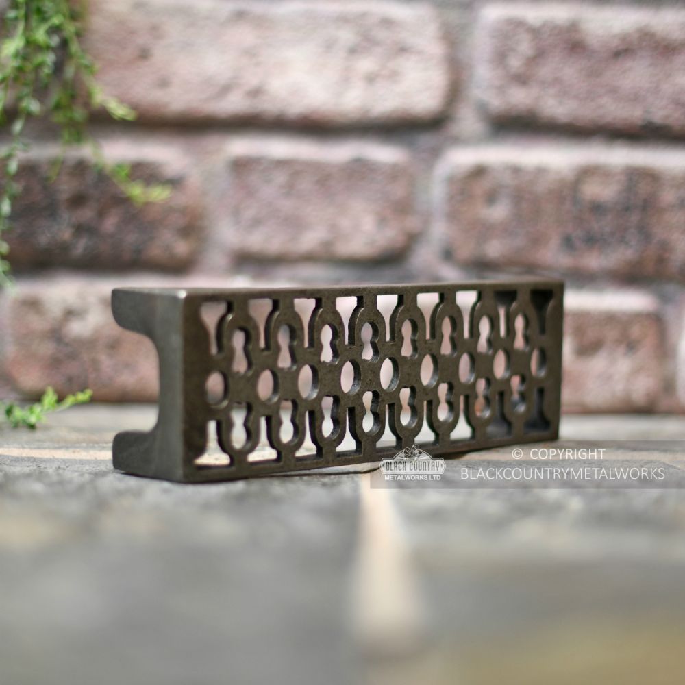 Antique Cast Iron Air Brick - 9" x 3" | Black Country Metalworks
