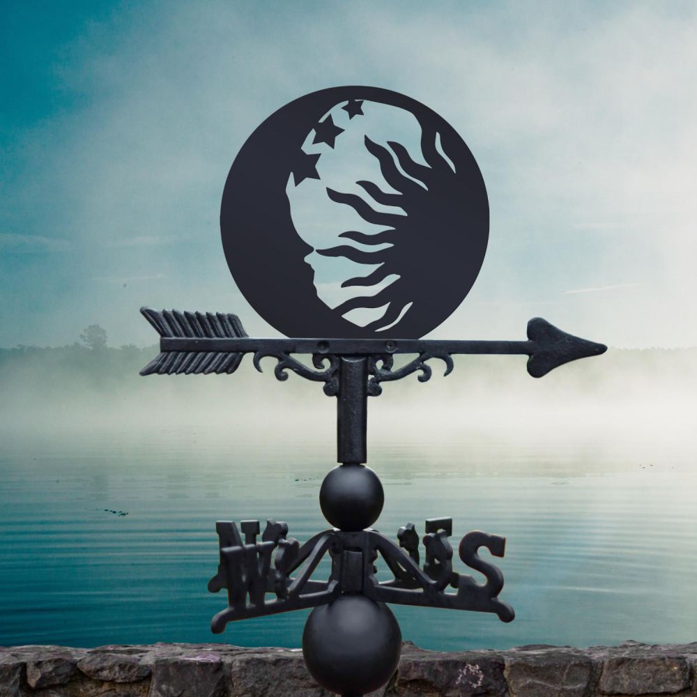 Weathervane Sun & Moon | Black Country Metalworks