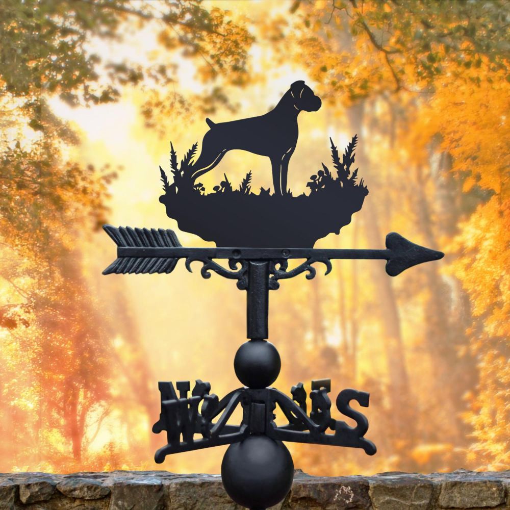 Weathervane 'Boxer' Dog | Black Country Metalworks