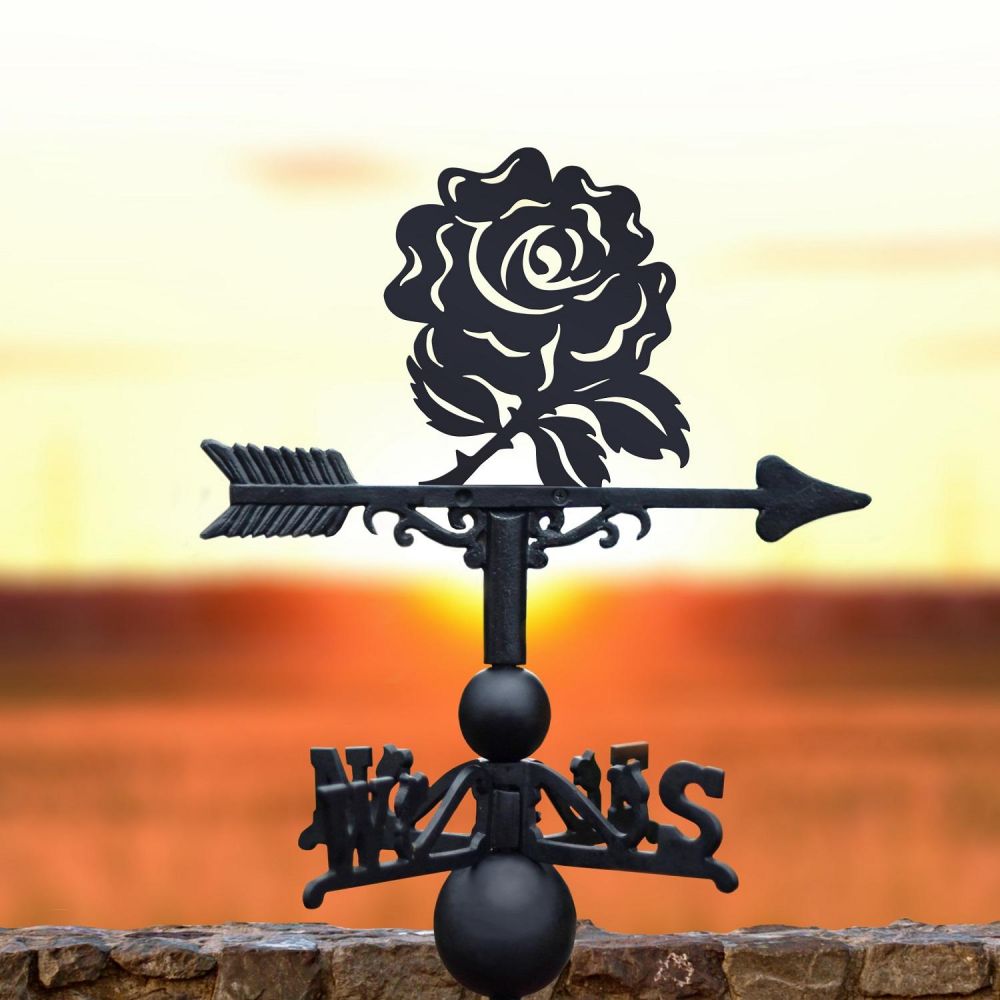 English Rose Weathervane | Black Country Metalworks