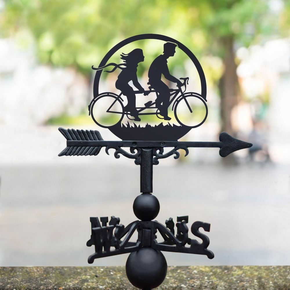 Tandem Bike Weathervane | Black Country Metalworks