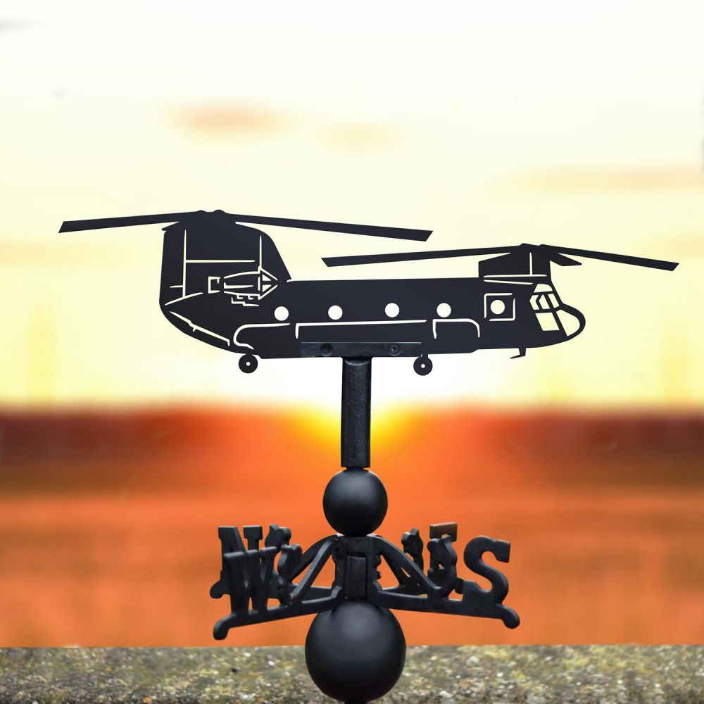Chinook Helicopter Weathervane | Black Country Metalworks