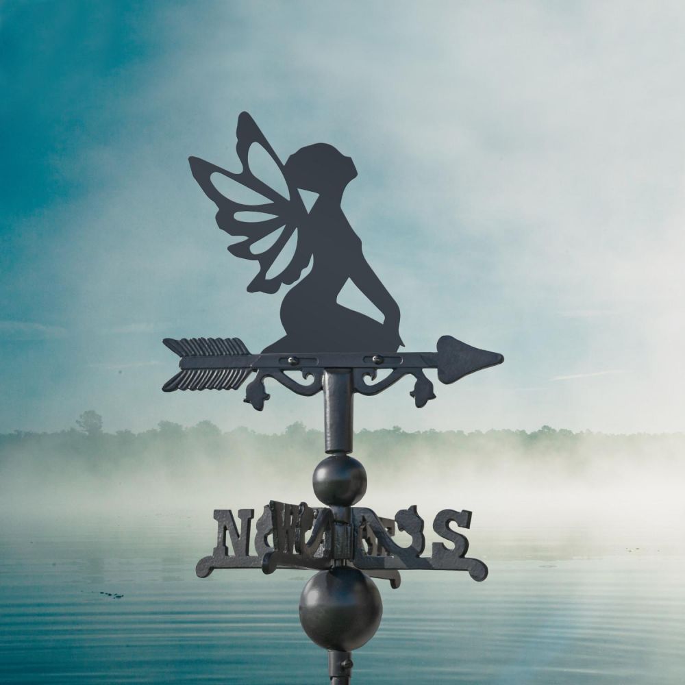 Miniature Sitting Fairy Weathervane | Black Country Metalworks