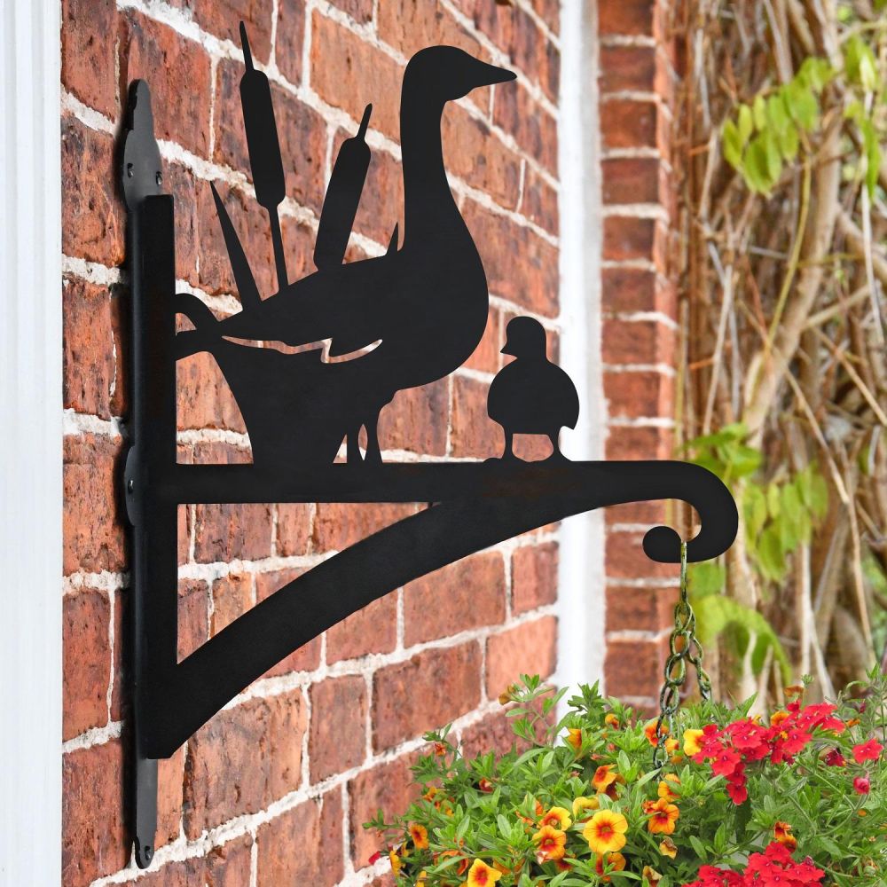 Duck Iron Hanging Basket Bracket | Black Country Metalworks