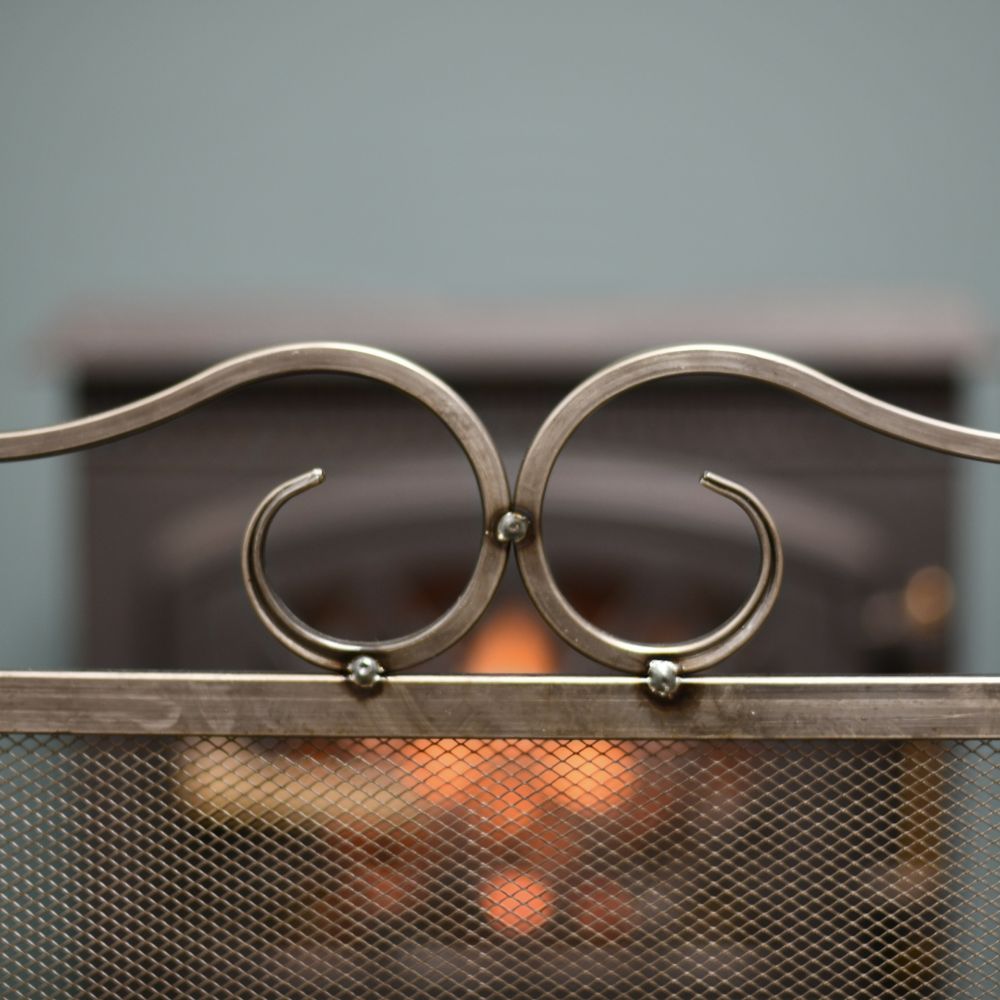 Classic Ornate Wrought Steel Fire Guard | Black Country Metalworks