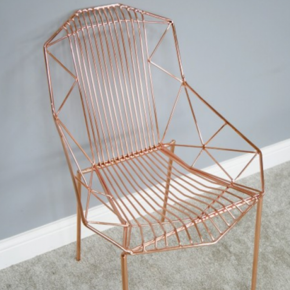 Art Deco Copper Armchair | Black Country Metalworks