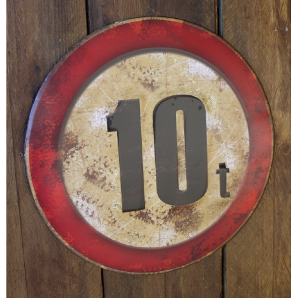 "10t" Metal House Sign | Black Country Metalworks