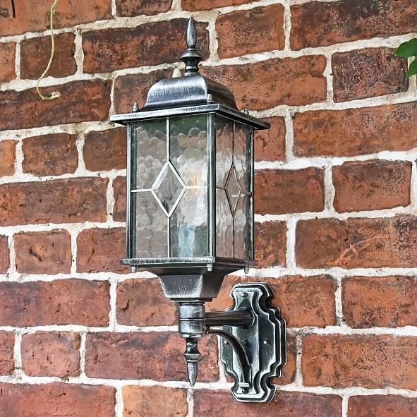 "Marsden" Silver Wall Lantern | Black Country Metalworks