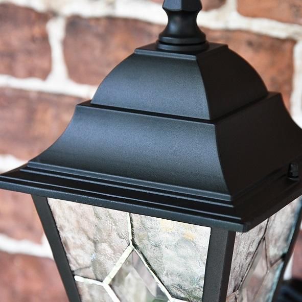 "Sheringham" Traditional Black Wall Lantern With PIR Sensor | Black ...
