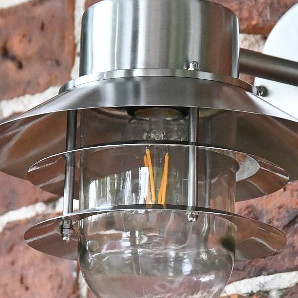 Small Contemporary Overhanging Wall Light | Black Country Metalworks