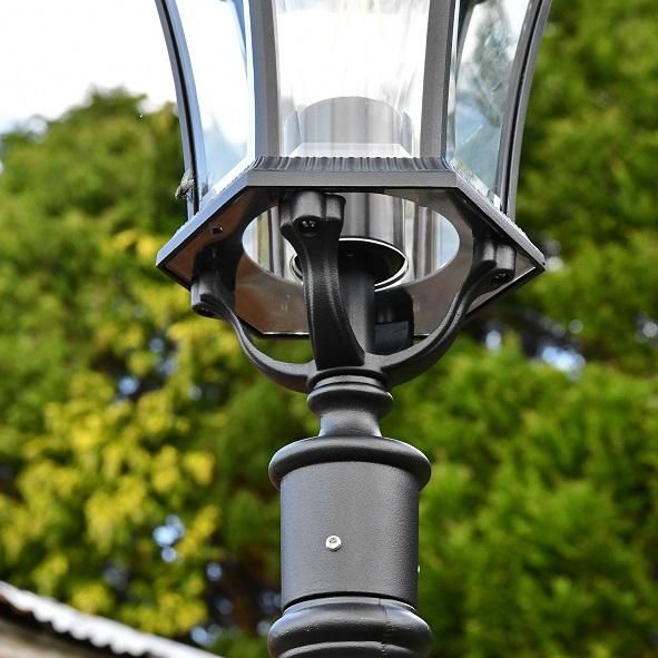 "Maidstone" Black Traditional Miniature Lamp Post -1.9m | Black Country ...