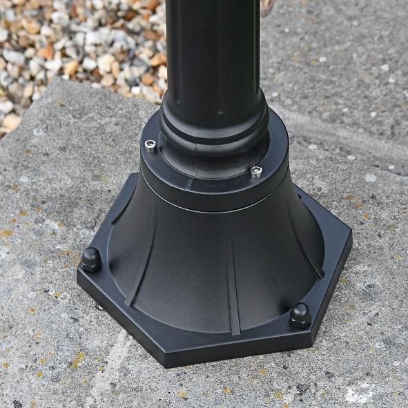 "Maidstone" Black Traditional Miniature Lamp Post -1.9m | Black Country ...