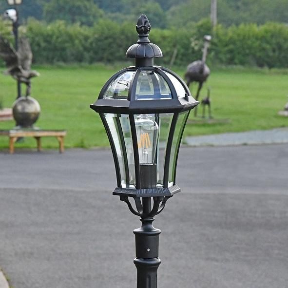 "Maidstone" Black Traditional Miniature Lamp Post -1.9m | Black Country ...