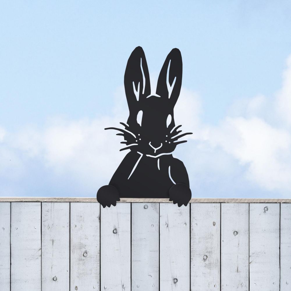 Hare & Rabbit Garden Sculptures | Garden Sculptures & Ornaments | Black ...