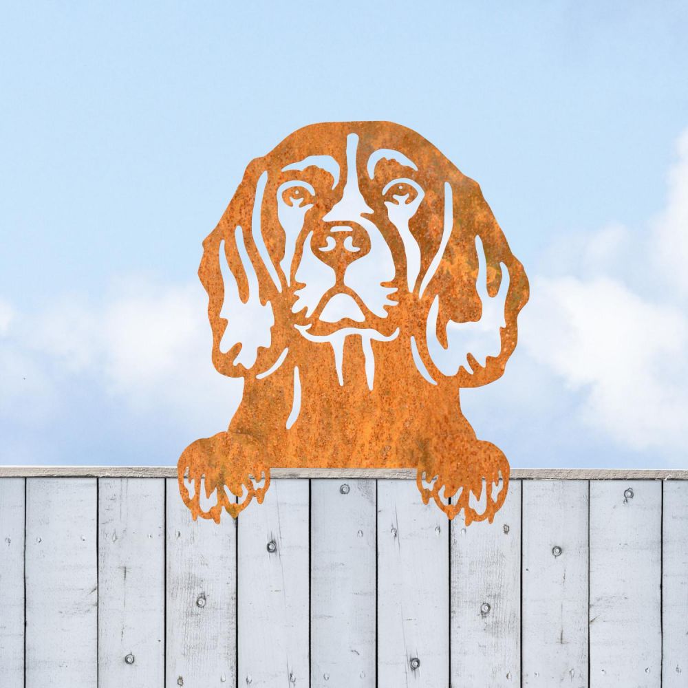 Rustic Beagle Fence Topper | Black Country Metalworks