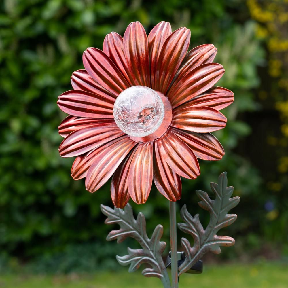 Metal Flower Garden Sculptures | Poppies, Roses, Gerberas | Black ...