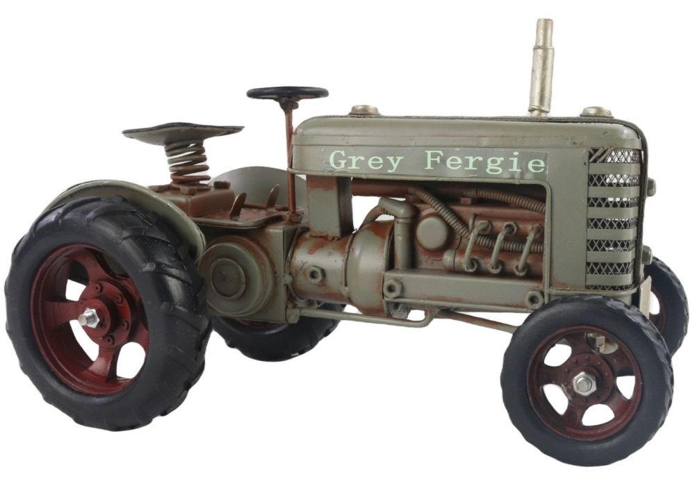 Grey Fergie Tractor Scale Model | Black Country Metalworks