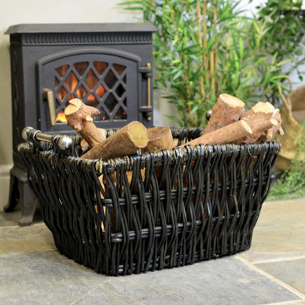 Log Baskets | High-Quality Rattan & Wicker Log Baskets | Black Country ...