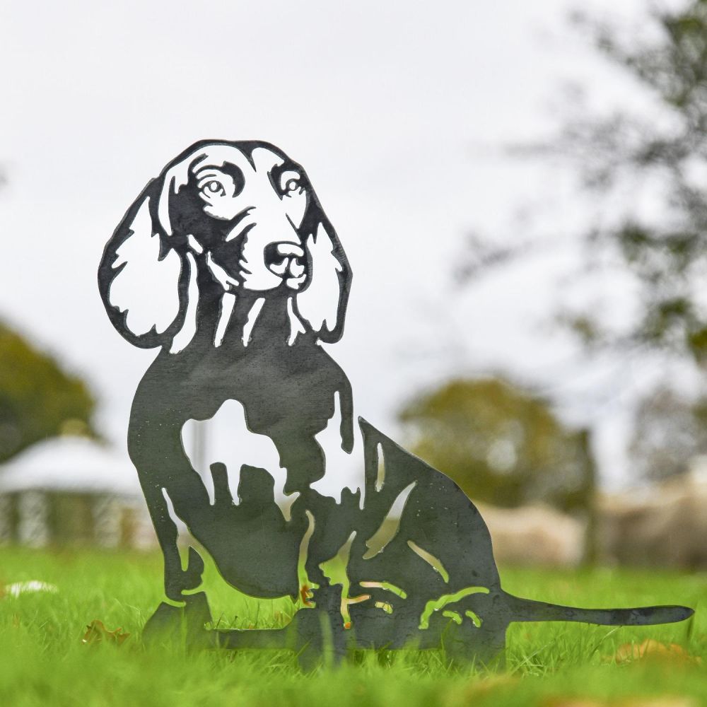 Unfinished Metal Dachshund Silhouette | Black Country Metalworks