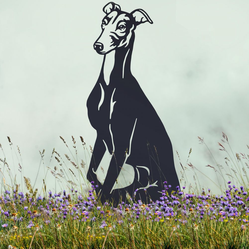 Black Greyhound Silhouette | Black Country Metalworks