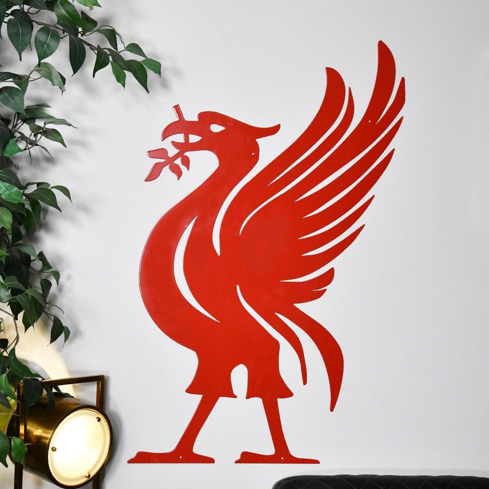 Red Liver Bird Steel Wall Art - Large | Black Country Metalworks