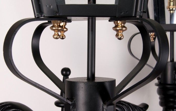 Deluxe Triple Headed Lamp Post Set | Black Country Metalworks