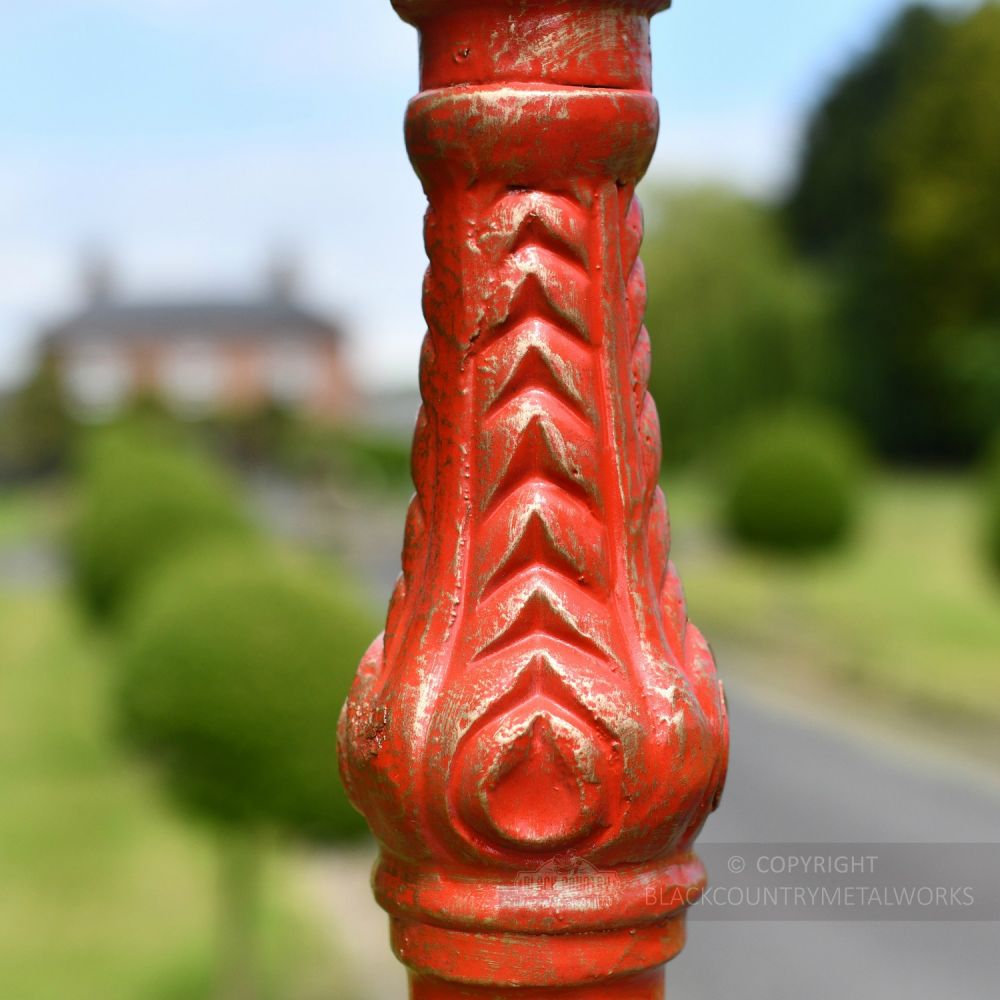 "Lady Clementine" Antique Red Cast Iron Lamp Post 3.1m | Black Country ...