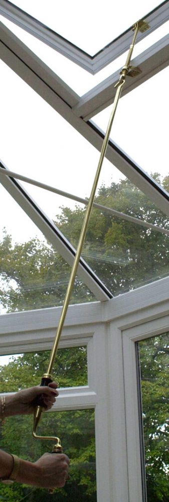 Telescopic Brass Window Winder Pole 2.75m - 3.95m | Black Country ...