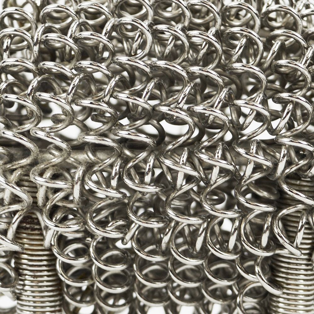 Polished Stainless Steel Wire Sheep Sculpture | Black Country Metalworks