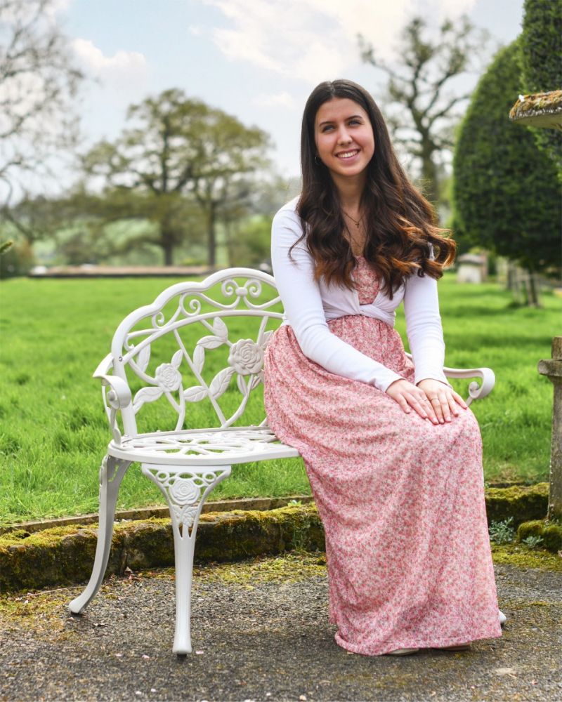 Cast Aluminium "Tri-Floral" White Two Seater Garden Bench | Black ...