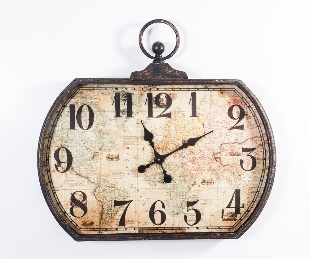 “Mariners Map” Wall Clock | Black Country Metalworks