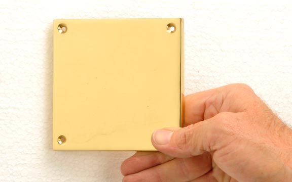 Square sign, with plain edge detail | Black Country Metalworks