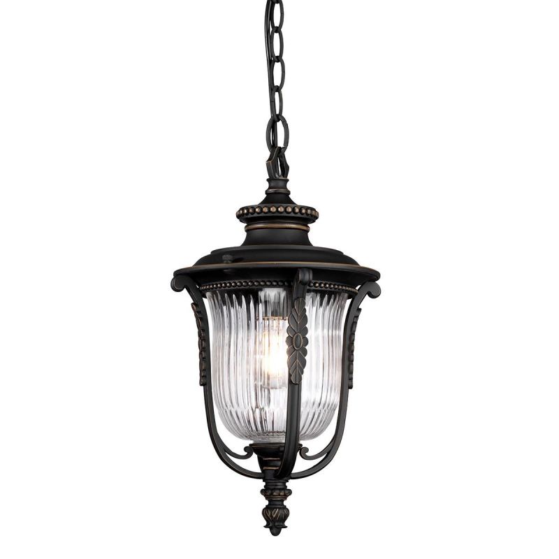 "Christleton" Scrolled Hanging Chain Lantern | Black Country Metalworks