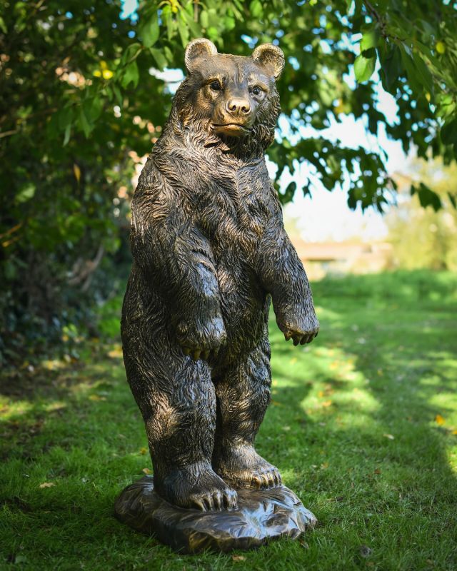 'Quentin' Bear Garden Sculpture | Black Country Metalworks