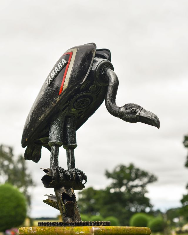 'Rocky' the Recycled Metal Vulture Sculpture | Black Country Metalworks